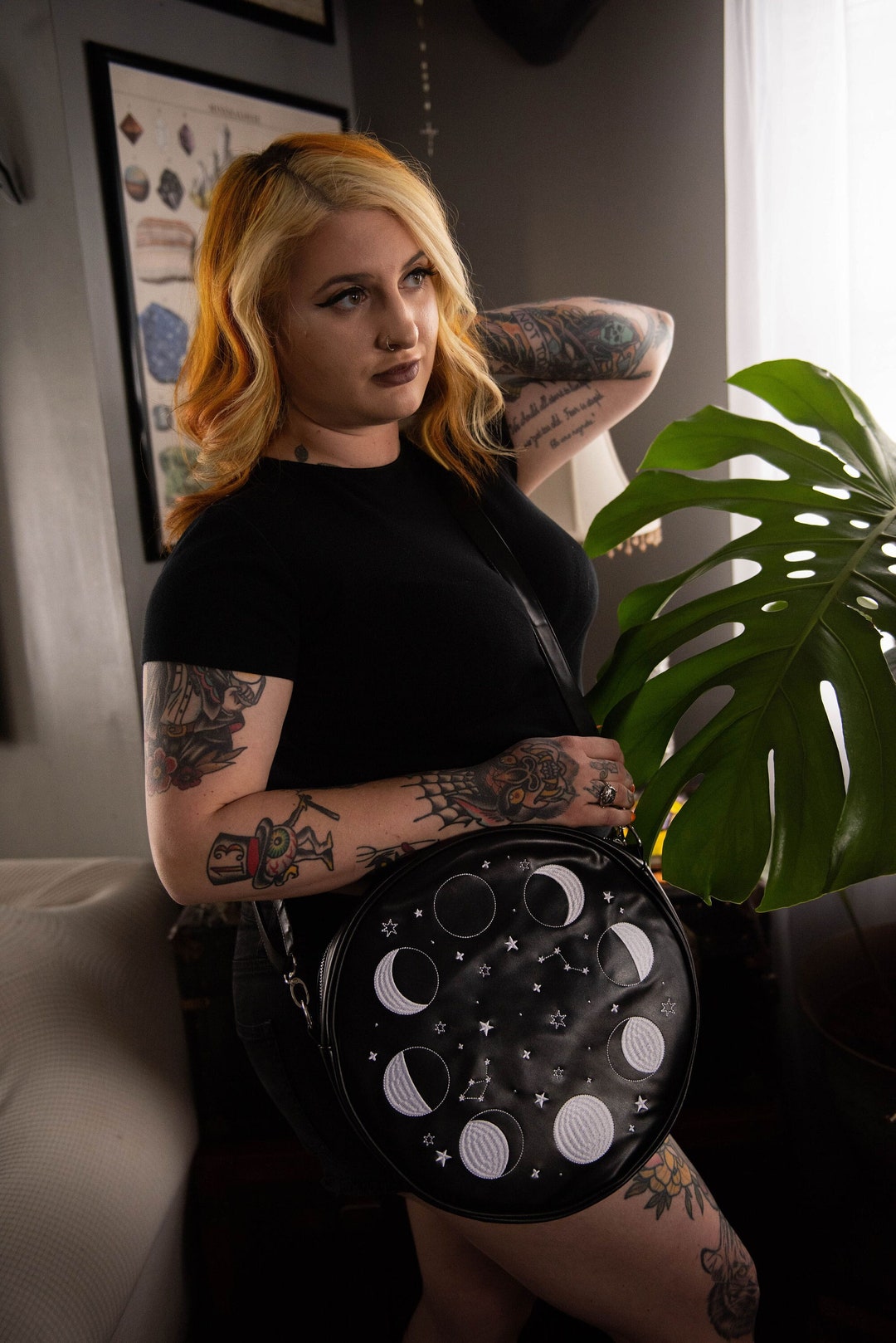 Moon Phases Backpack Convertible Crossbody - Etsy Ireland