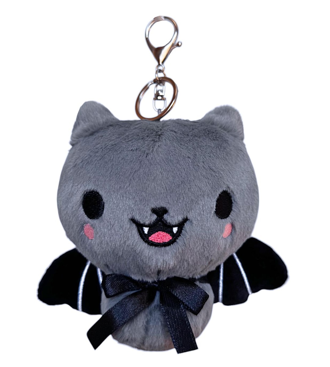 Bat Cat Plush Keychain Bag Charm - Etsy