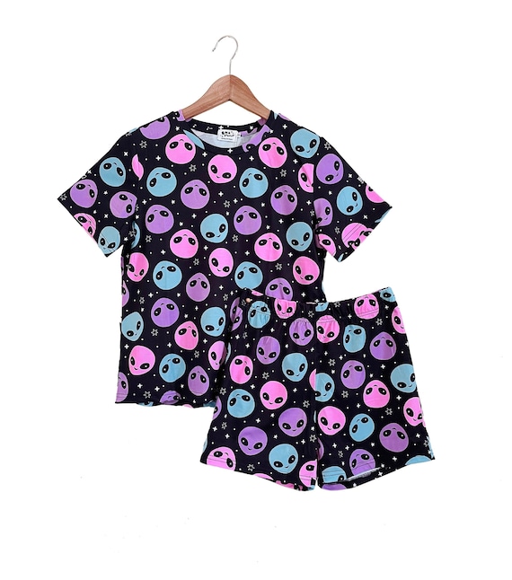 Alien Pajamas Shorts and Top Set - Etsy