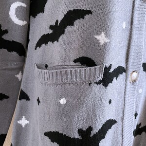 Gray Bat Cardigan - Available in Sizes S to 3X - Etsy