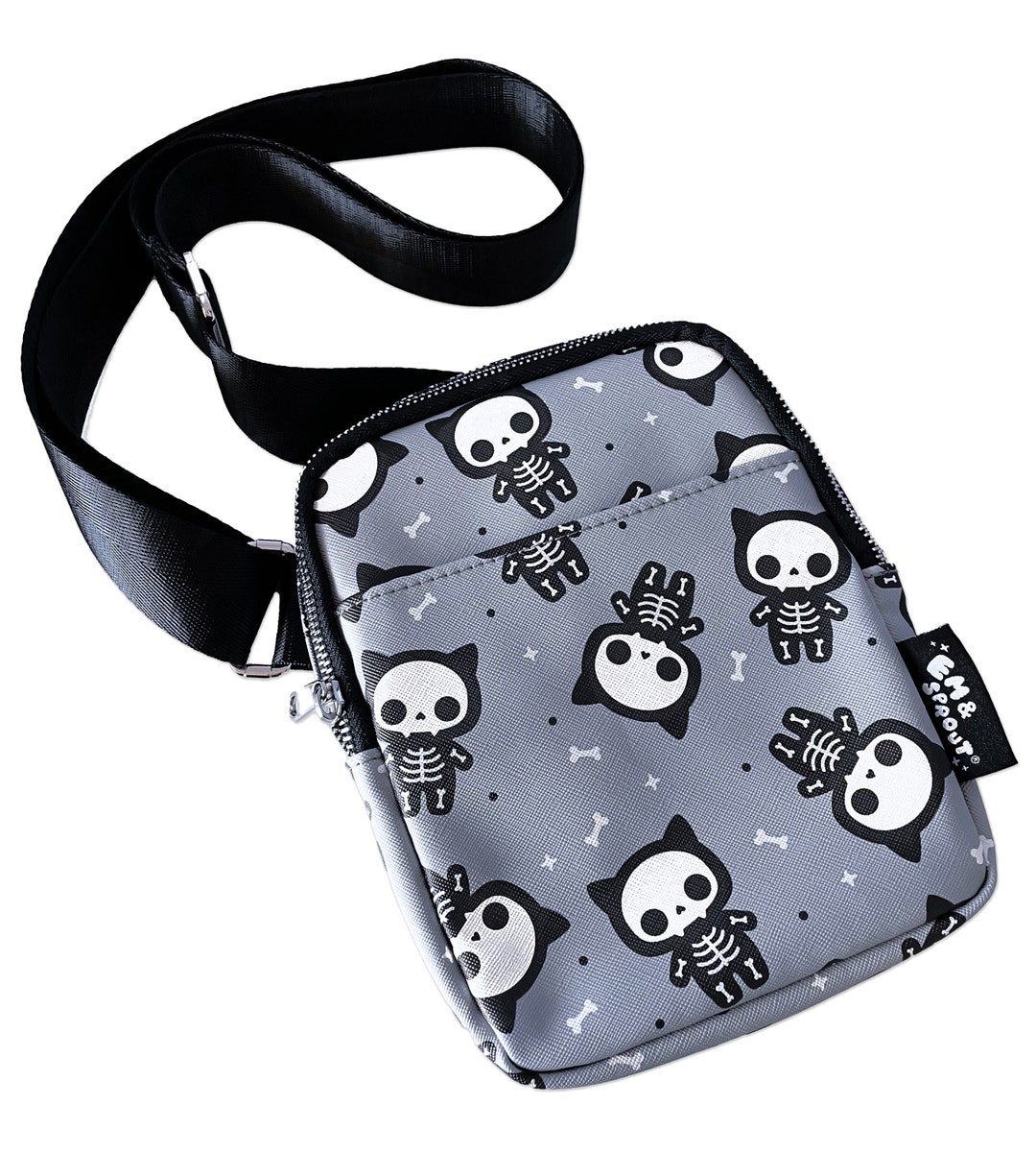 Skeleton Cat Crossbody Bag - Etsy
