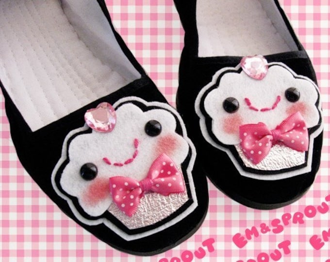 Cupcake Shoes Pink Sweet Dessert Mary Janes Ladies Size 6 - Etsy