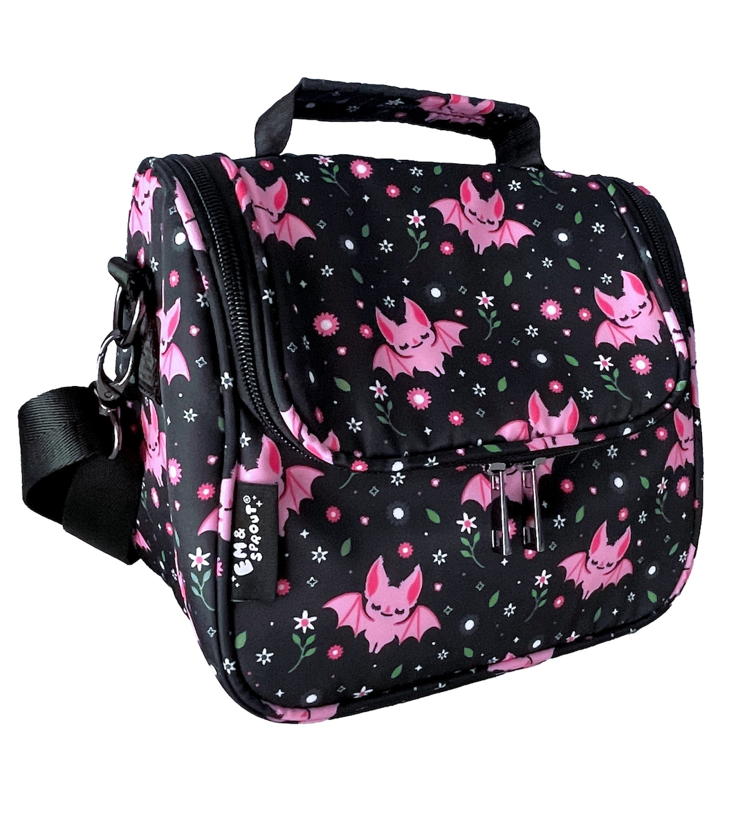 Floral Bat Lunch Bag - Etsy