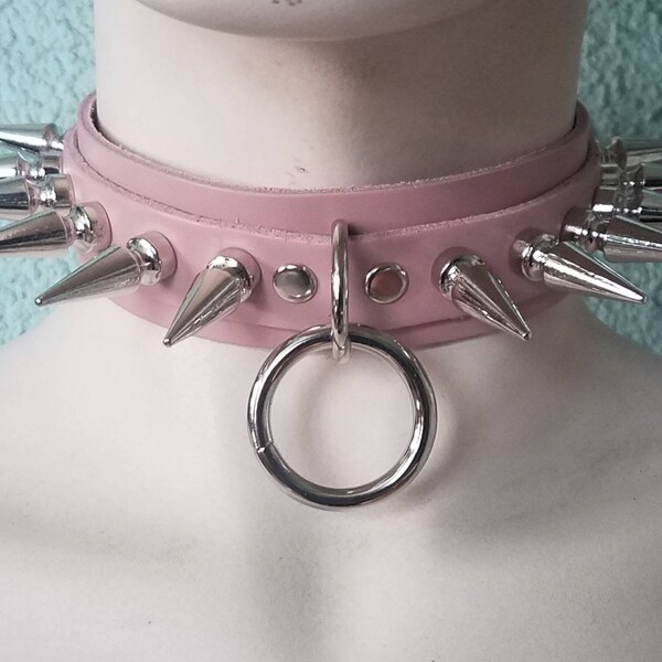 Pink Bondage Collar - Etsy
