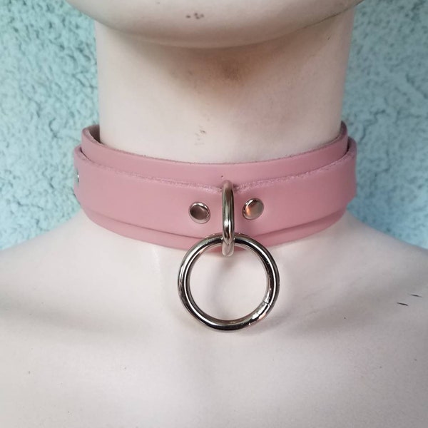 Pink Bondage Collar - Etsy