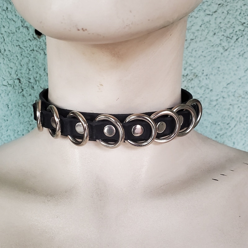 Leather Choker - Etsy