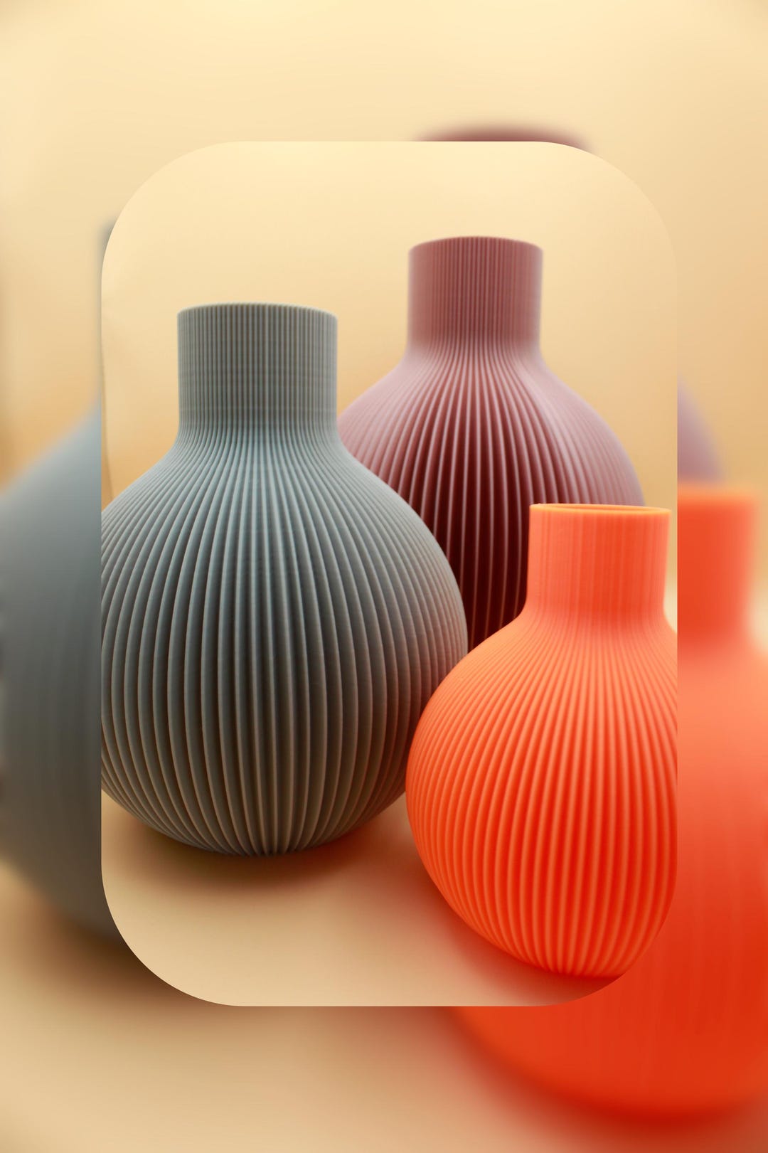 Ribbed Cone Vessel - Etsy