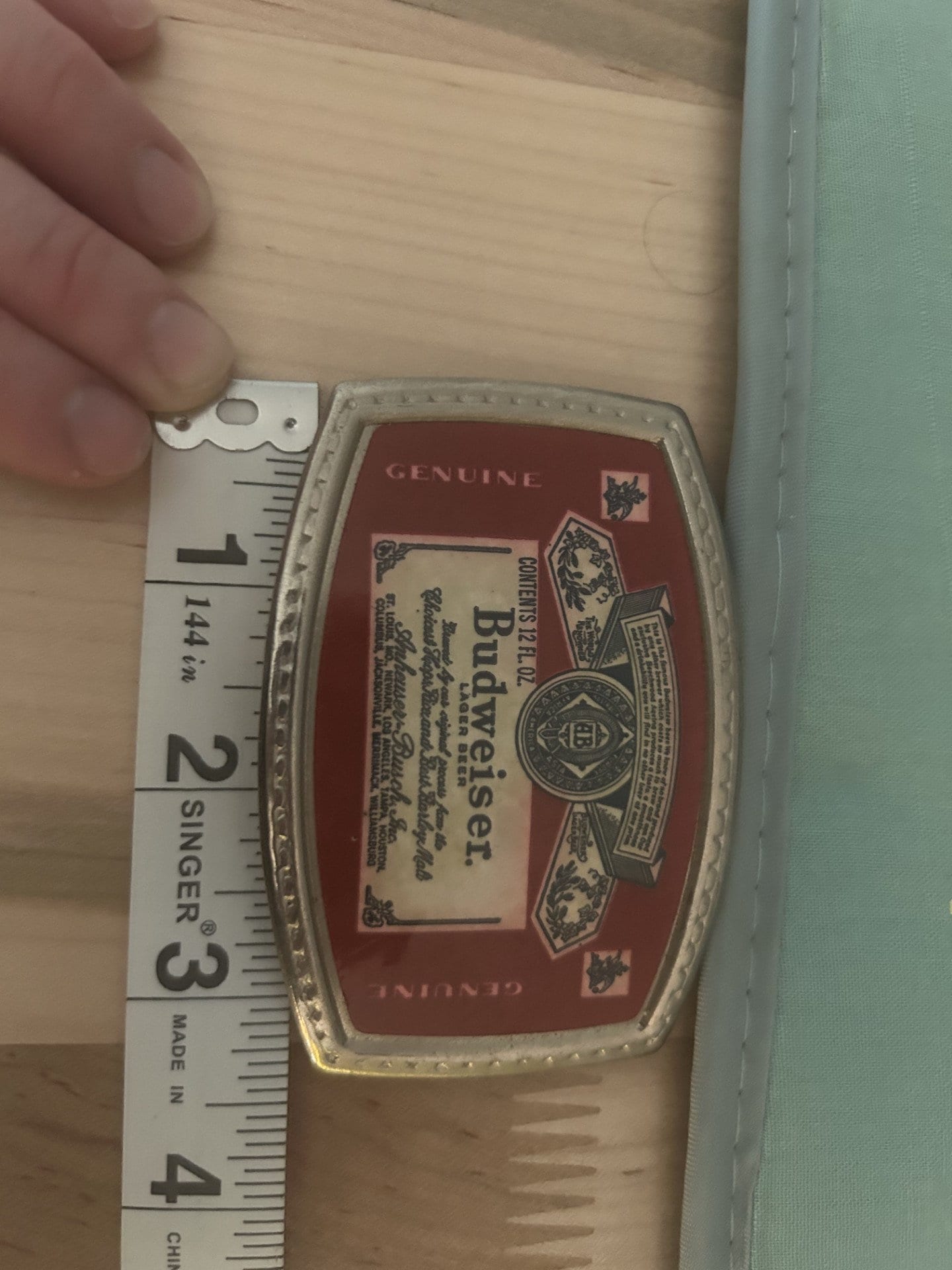 Vintage Budweiser Beer Belt Buckle - Etsy