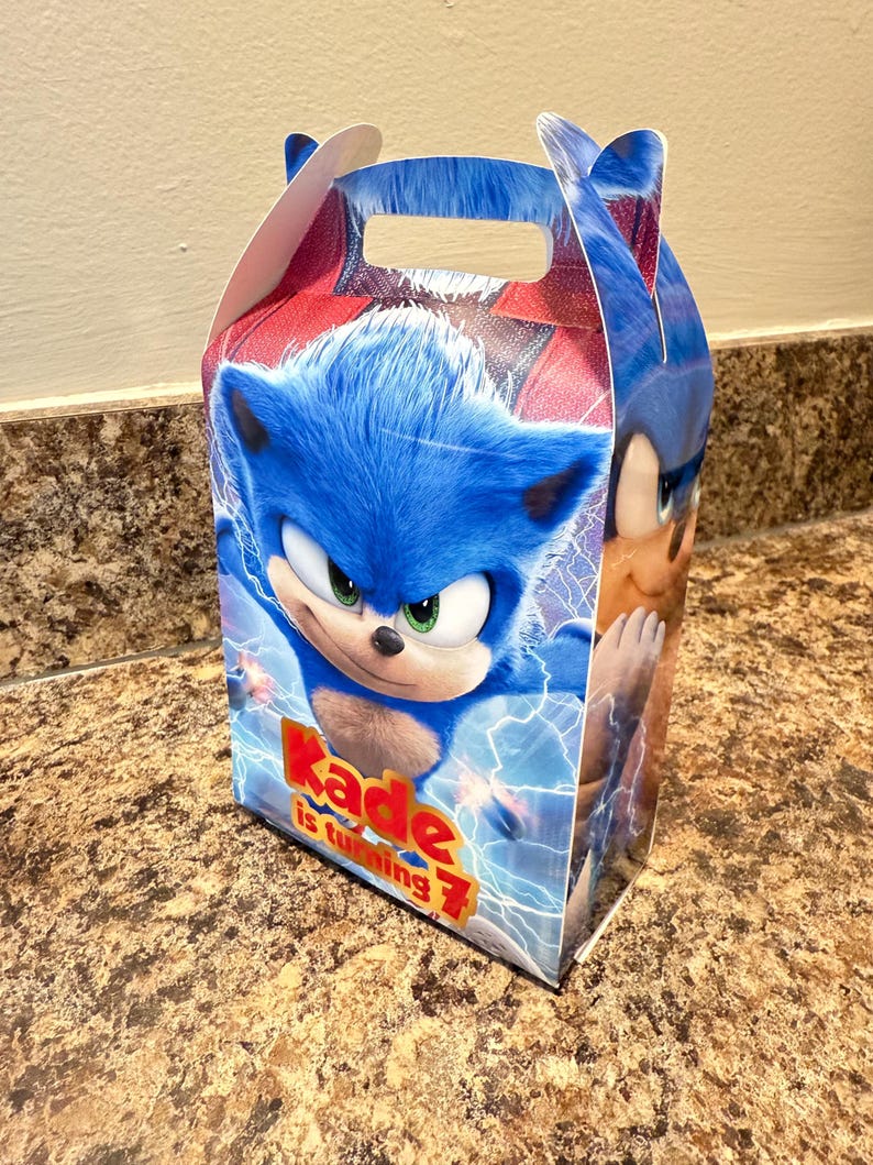 Sonic, Favor Boxes, Party Boxes, Party Deco, Candy Box, Treat Boxes ...