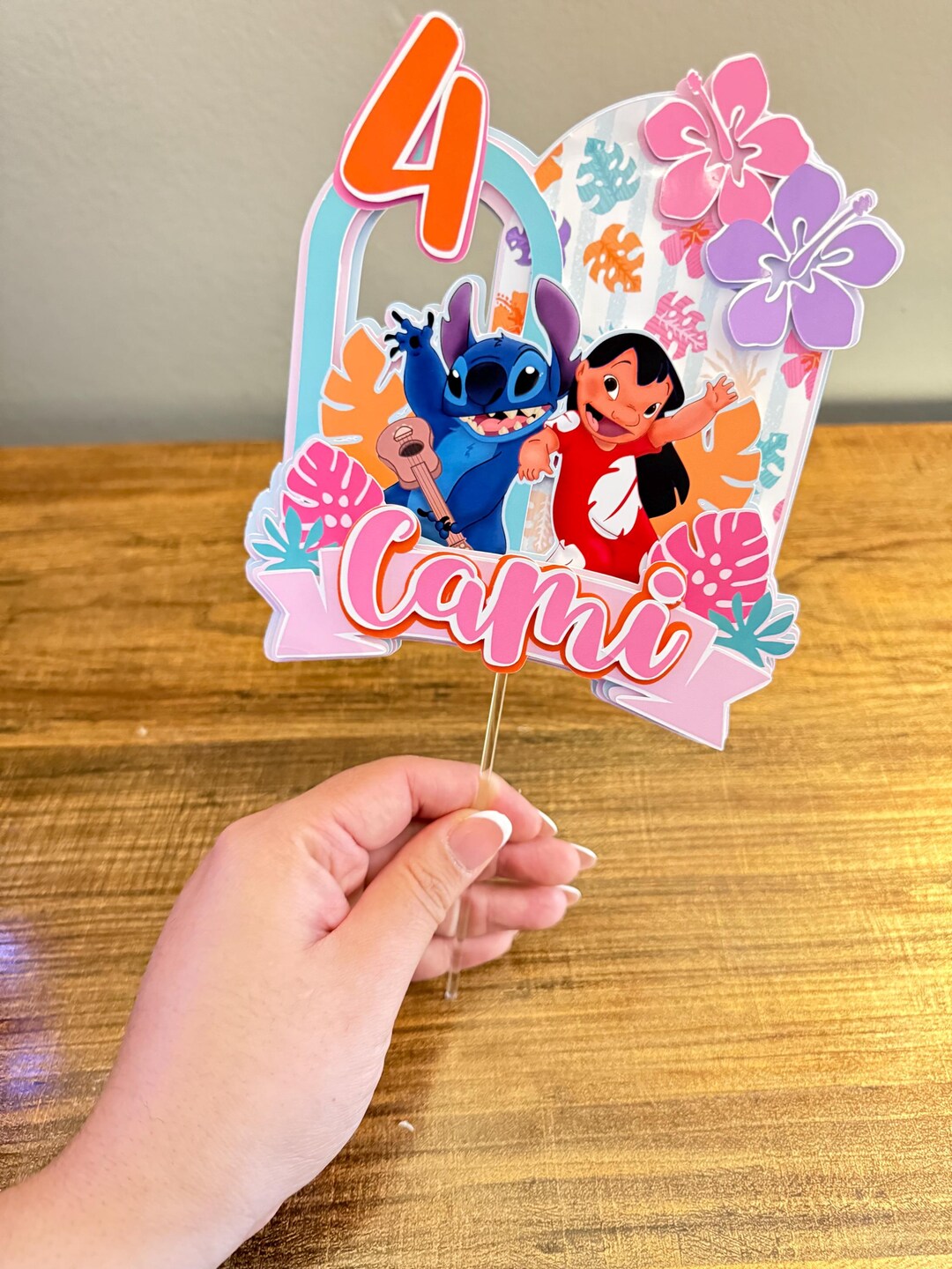 Lilo and Stitch Cake Topper, Cake Topper, Birthday Cake Topper, Party ...