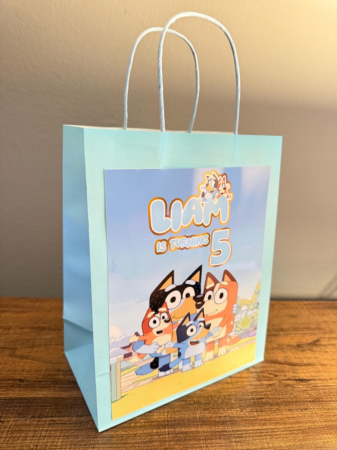 Bluey Personalized Gift Bags, Bluey Favor Bags, Bluey Birthday, Bluey ...