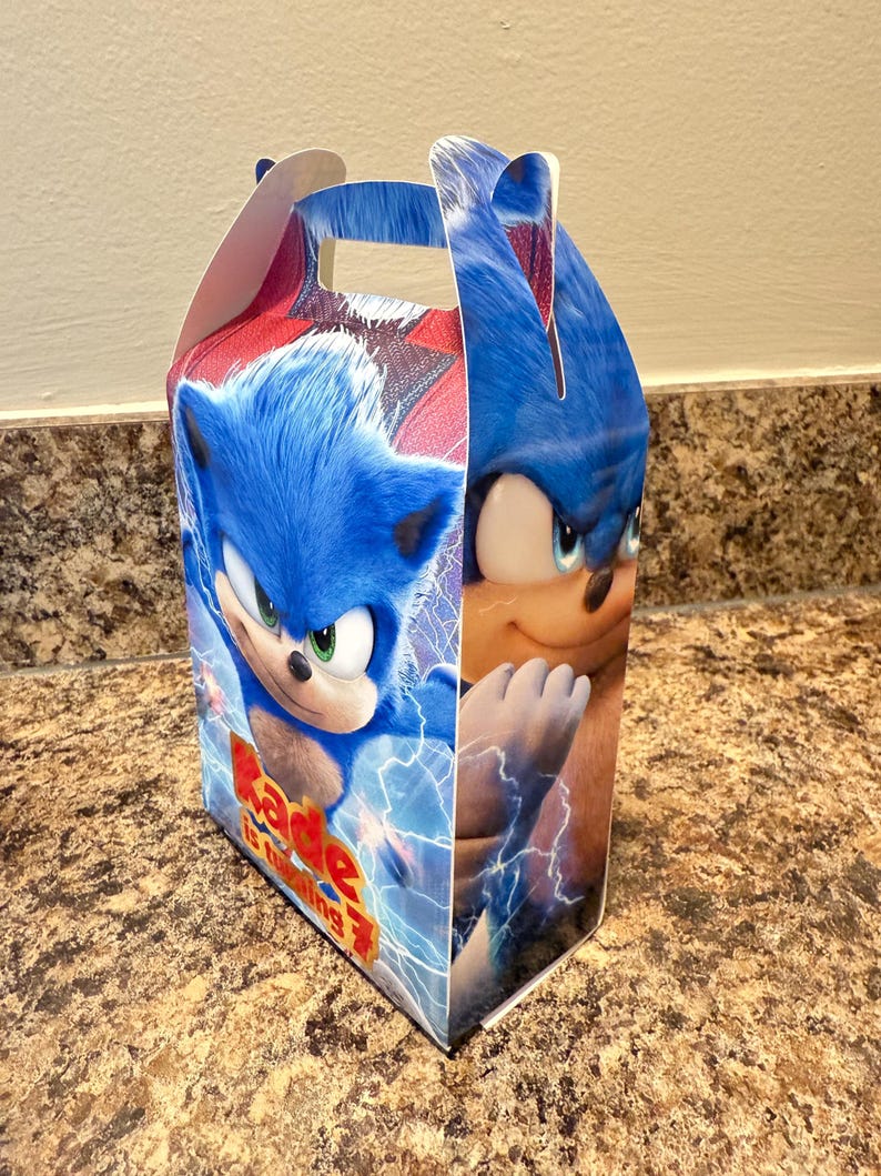 Sonic, Favor Boxes, Party Boxes, Party Deco, Candy Box, Treat Boxes ...