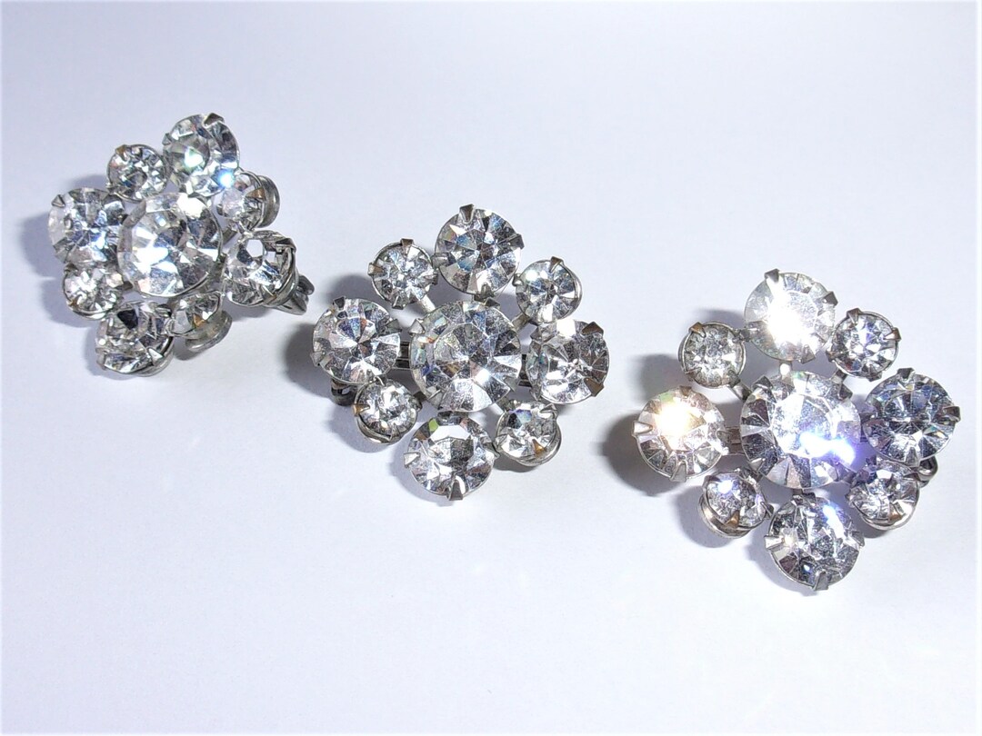 1950s Scatter Pins Mid Century Costume Jewelry Super Sparkly Vintage ...