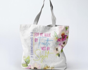 Refuge Faith Tote Bag Christian Tote Bag Religious Gift Scripture Gift ...