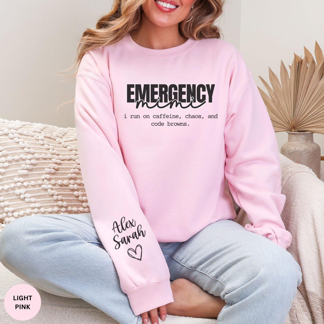 Er Nurse Mimi Shirt, Custom Emergency Department Sweatshirt Er Nurse ...