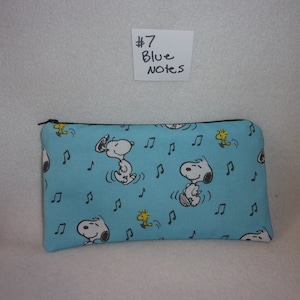 Handmade Snoopy Peanuts Gang Woodstock 19 Fabric Coin Purse: Pencil ...