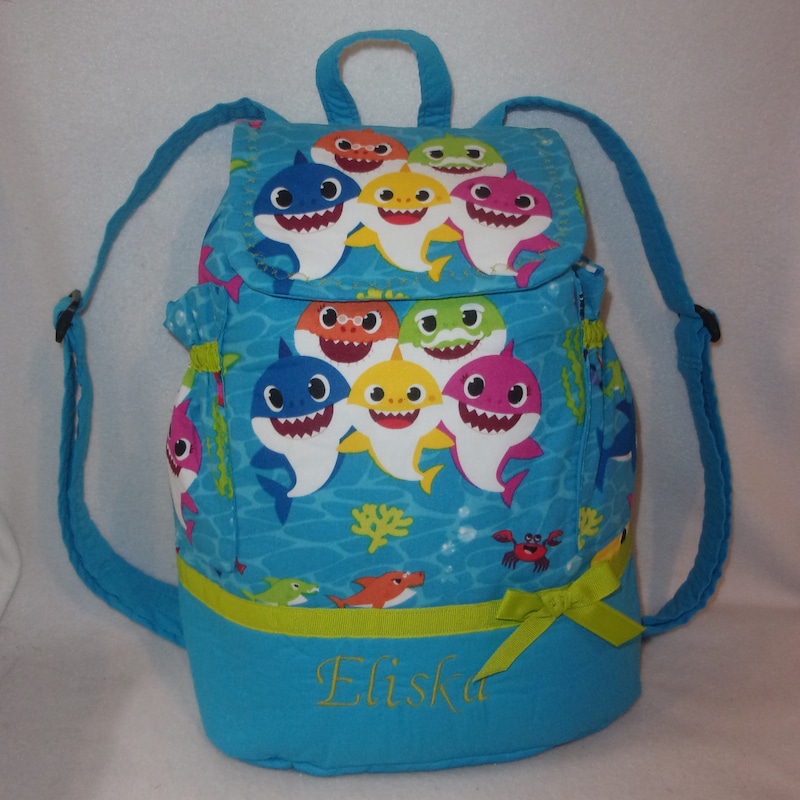 Shark Bookbag - Etsy