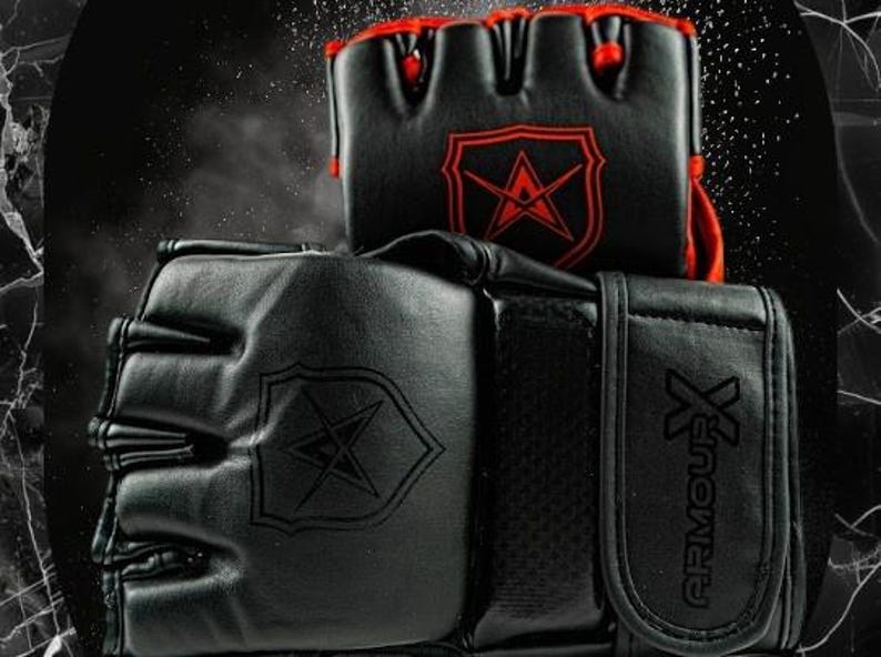 MMA Gloves, Extra Padding, Pro Impact MMA Gloves, Sparring, Grappling ...
