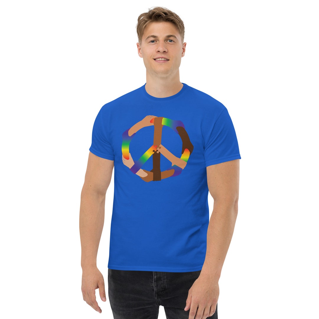 Peace Comes in All Colors - Gildan Solids T-shirt - BLM - Unity - Love ...