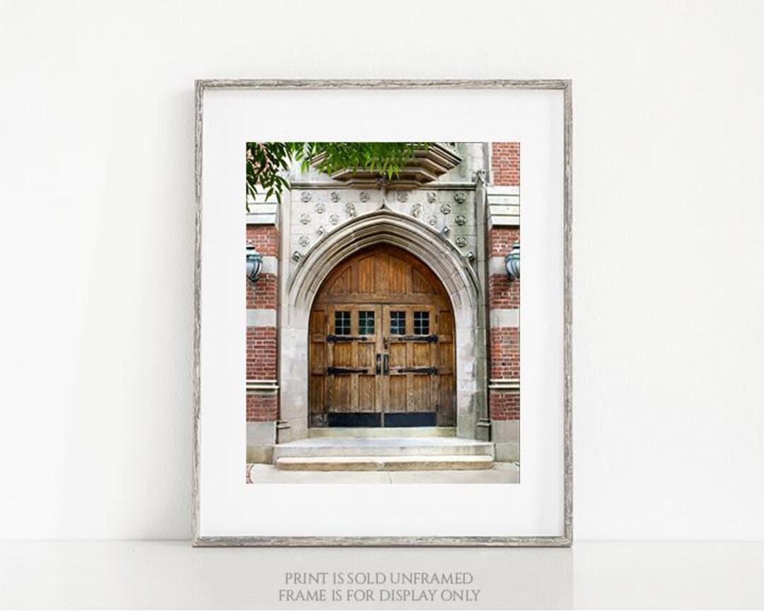 Wooden Door Photograph, University of Richmond VA, RVA, Architectural ...