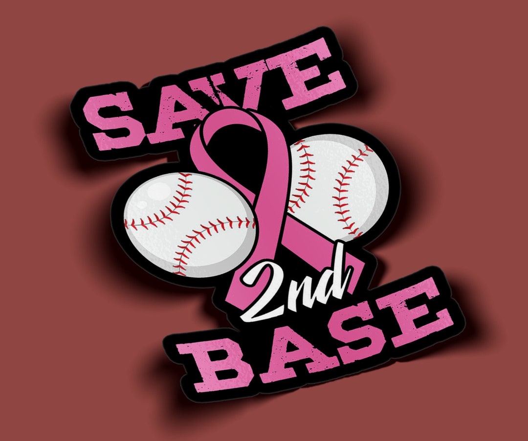 Save 2nd Base Sticker Breast Cancer Survivor Sticker BOGO Buy One Get ...