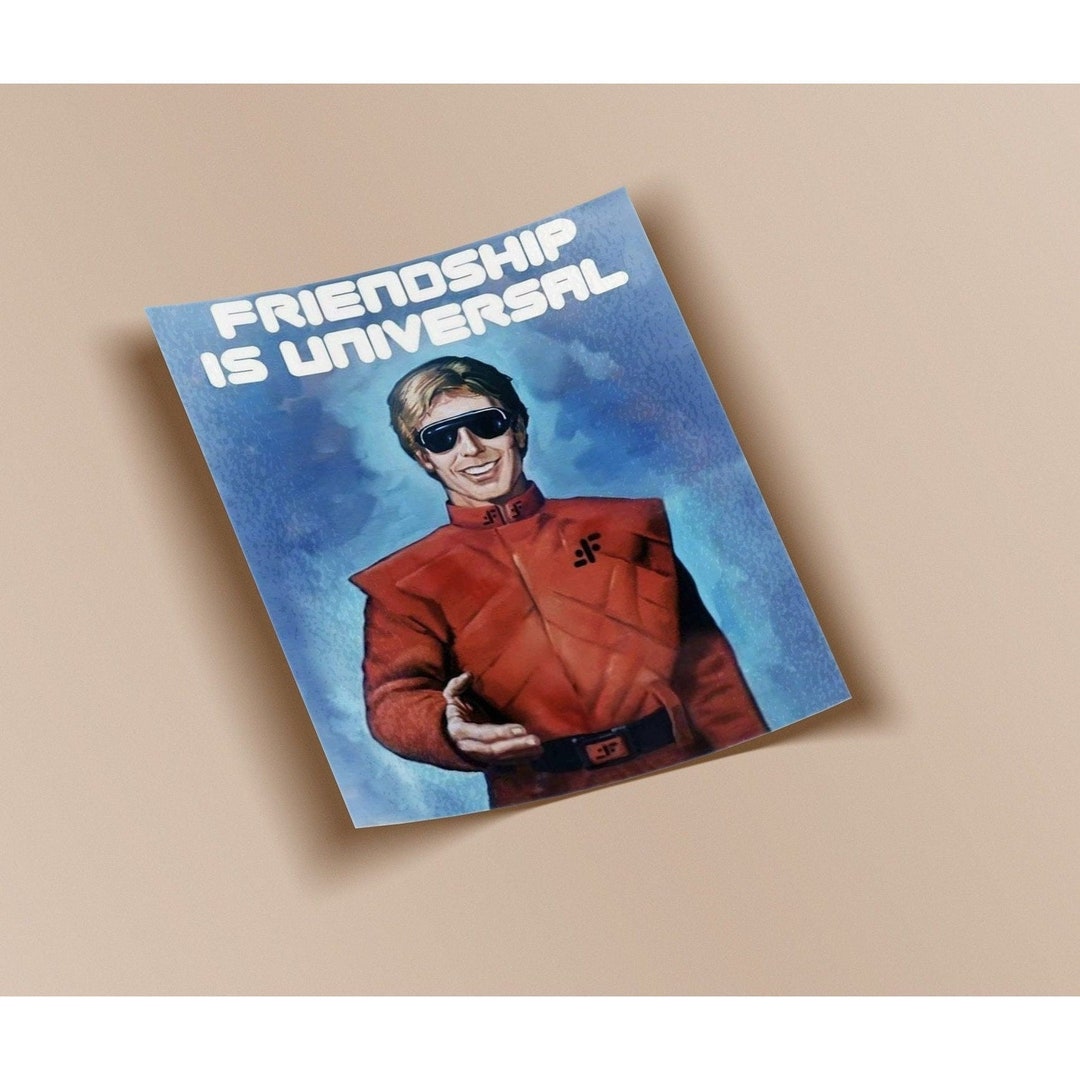 Friendship is Universal V Sticker Hydro Flask Sticker Computer Sticker ...