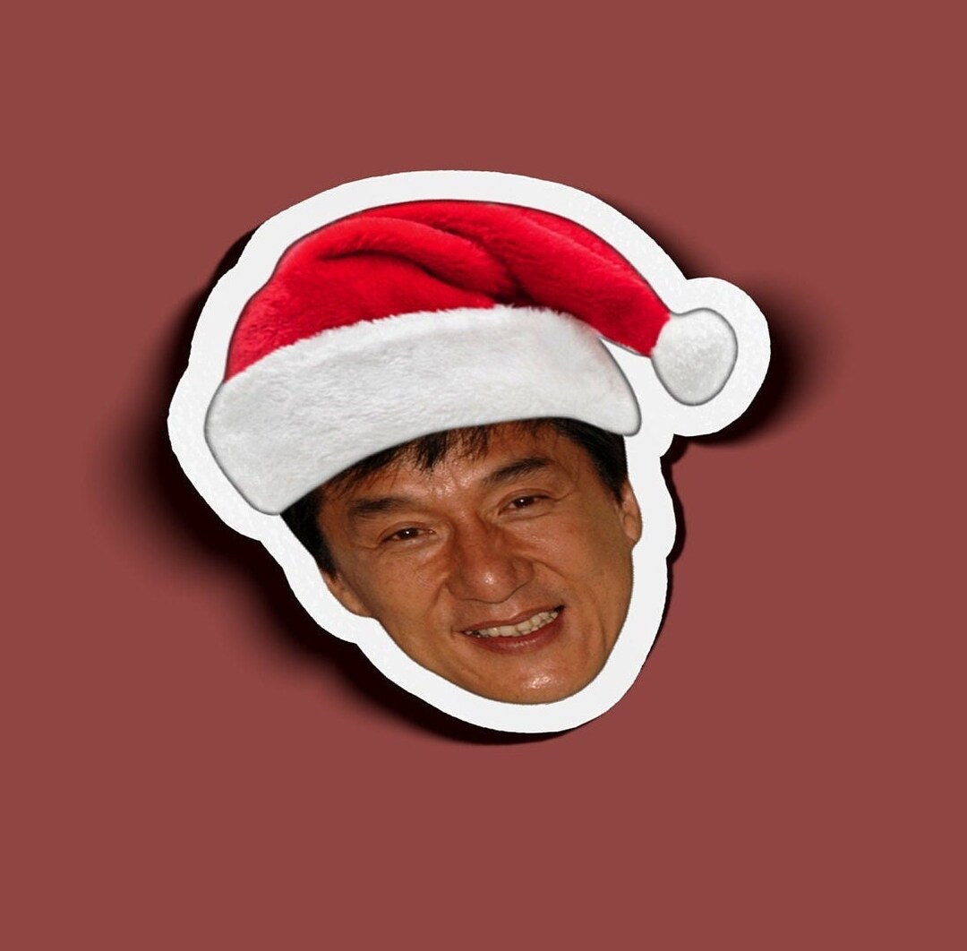 Jackie Chan Santa Sticker BOGO Buy One Get One Free of the SAME Sticker ...