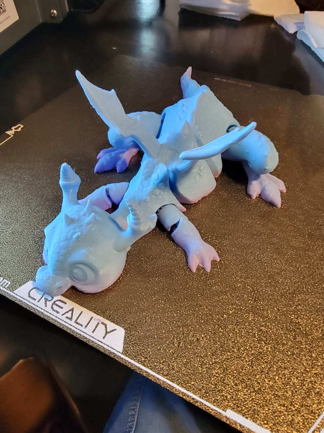 Cute Articulating Dragon. 3D Printed - Etsy