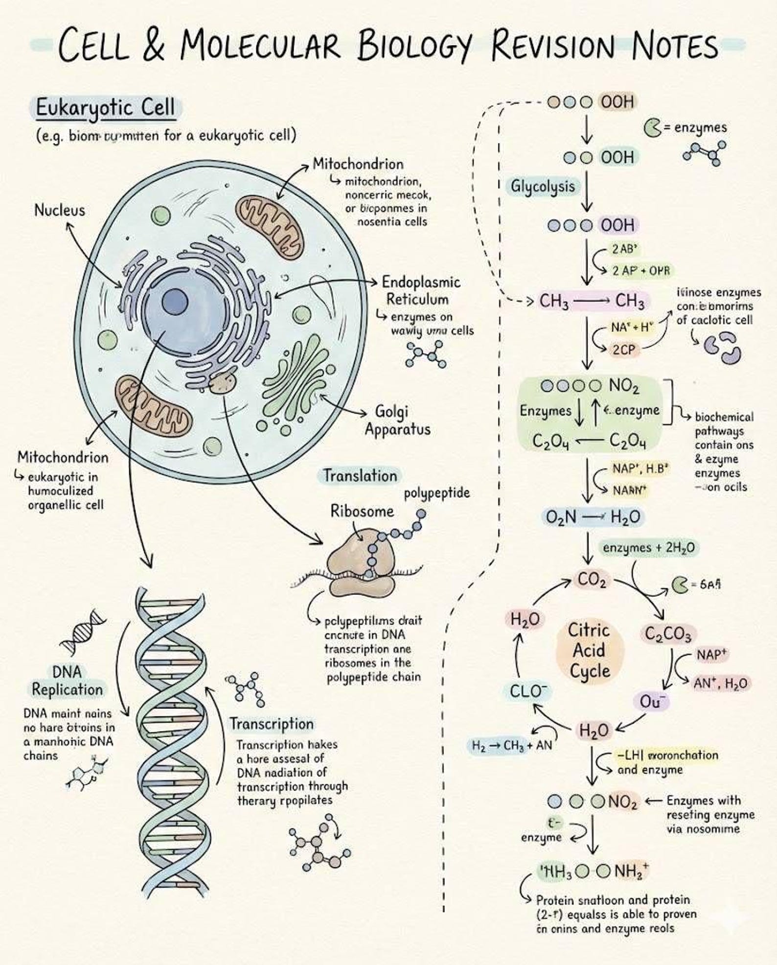 Cell Biology Study Guide | Eukaryotic Cell Structure Notes (PDF ...