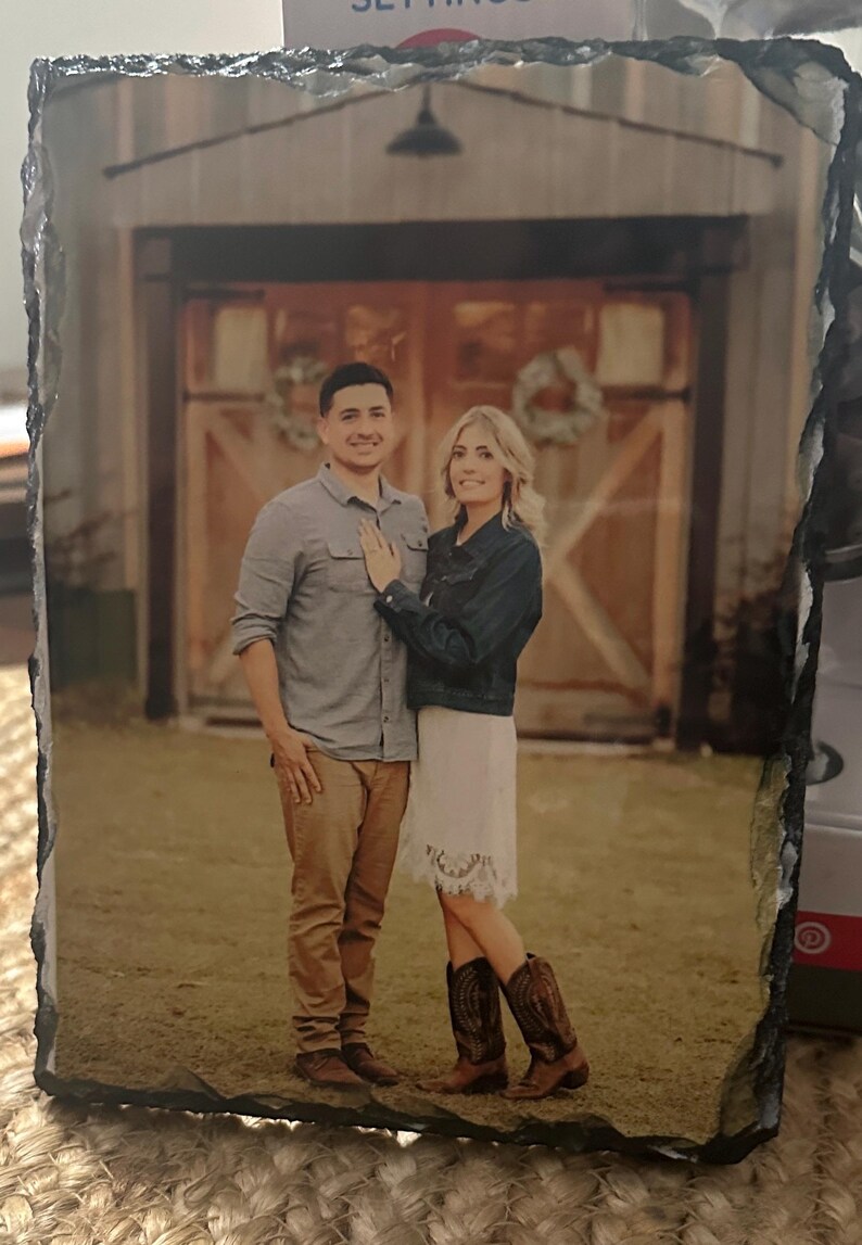 Custom Slate Photo Frame - Etsy