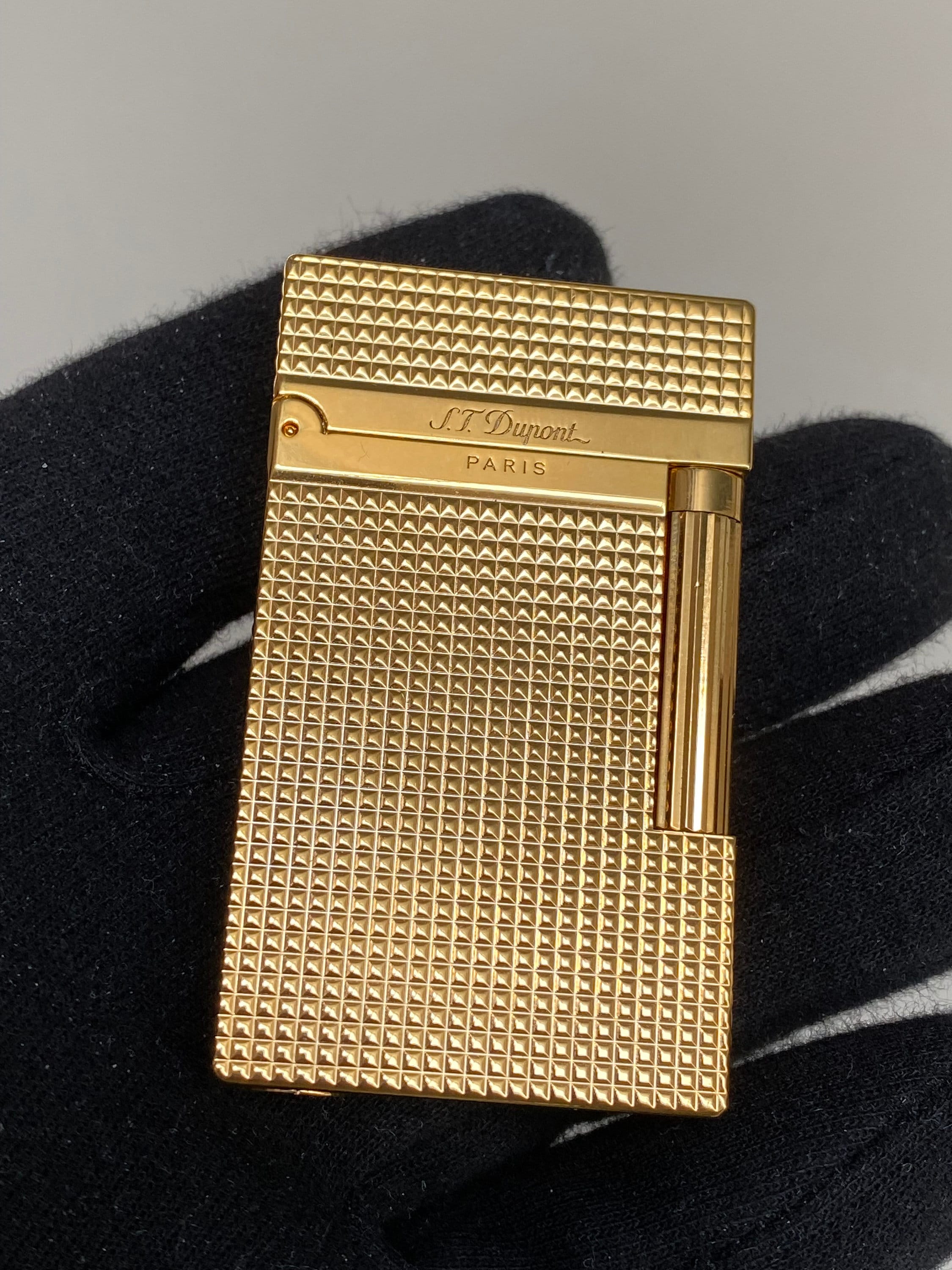 Silver Gold S.T Dupont Lighter Memorial With Resonance Clink Sound - Etsy
