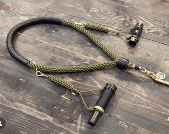 Custom Leather Call Lanyard - Etsy