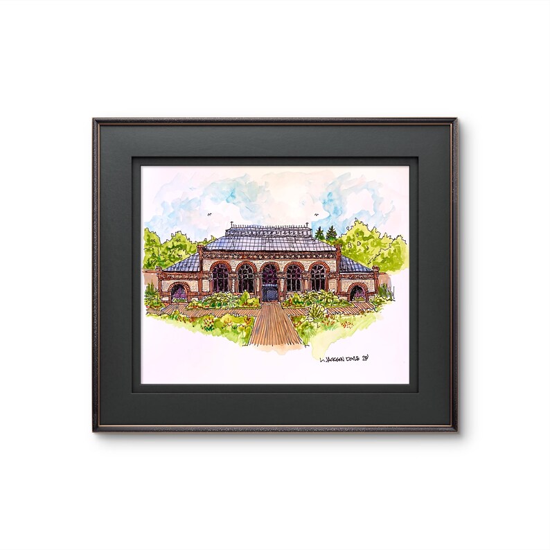 Biltmore House, Set of Four Views, Watercolor / Pen and Ink, Color ...