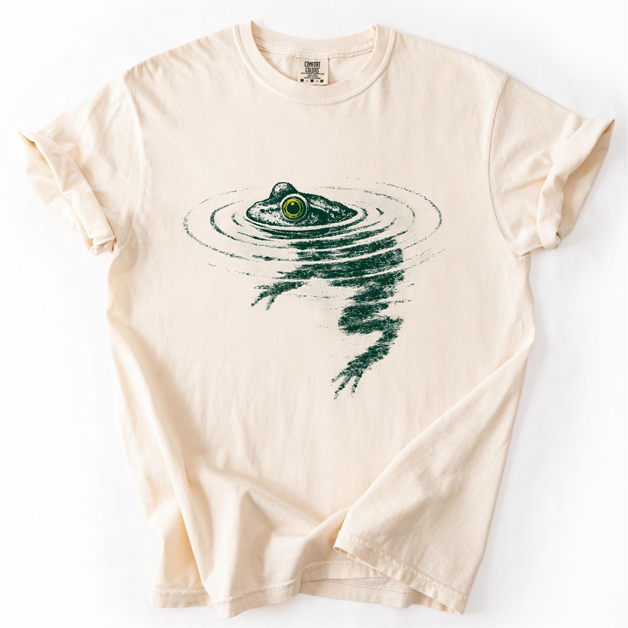 Frog Swimming T-shirt | Funny Animal Graphic Tee - Etsy