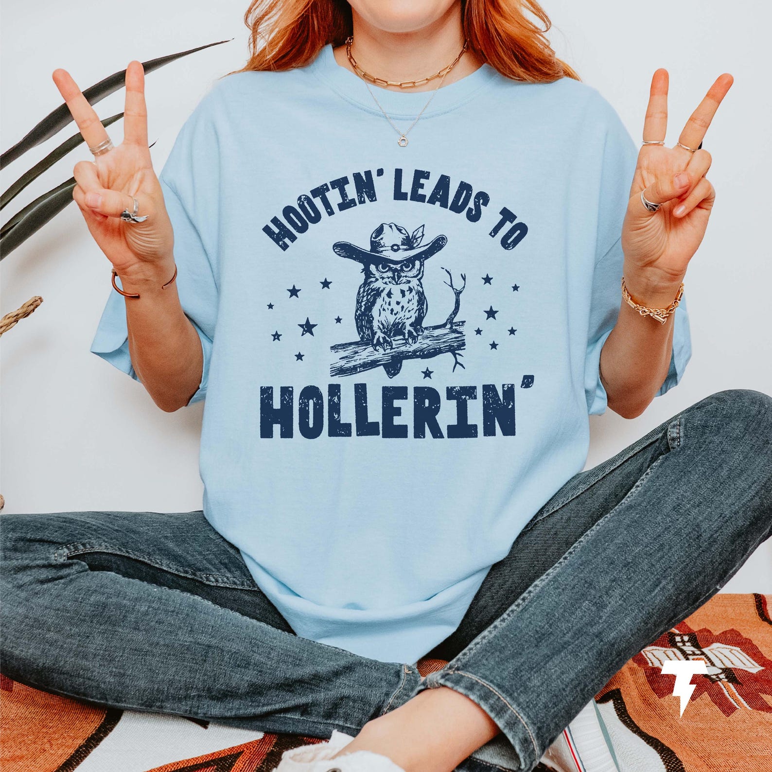 Funny Owl Shirt Hootin' Leads to Hollerin', Cowboy Hat Owl, Country ...