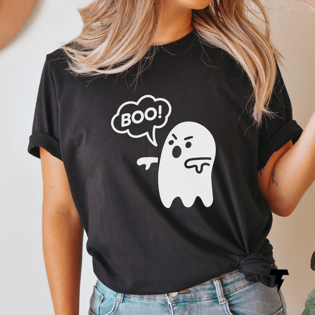 Boo Ghost With Thumbs Down, Ghost Heckler, Boo Ghost Shirt, Thumbs Down ...