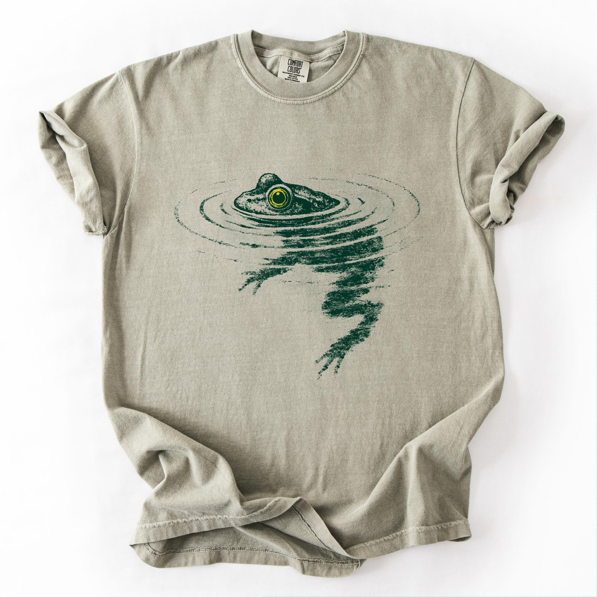 Frog Swimming T-shirt | Funny Animal Graphic Tee - Etsy