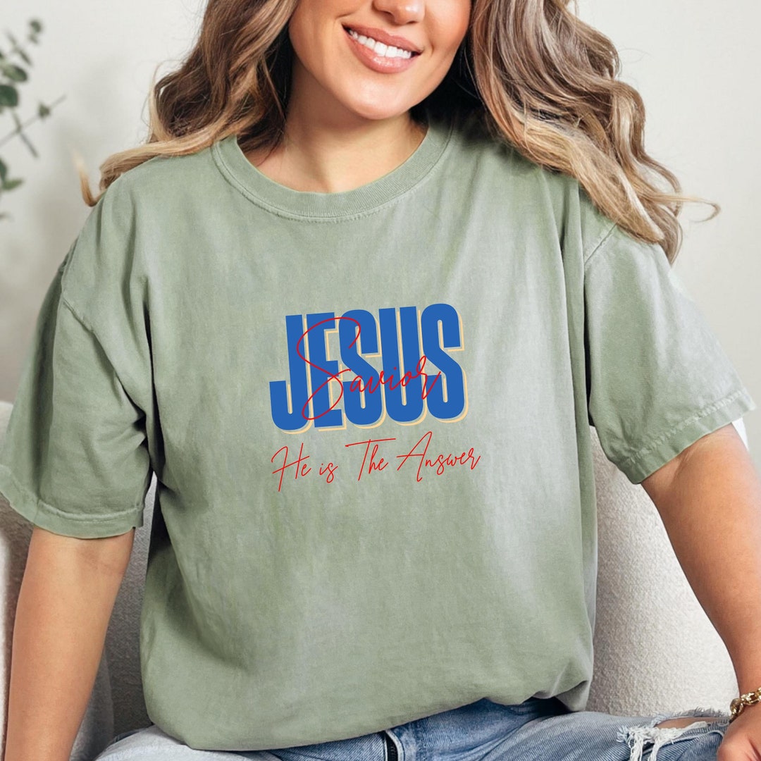 Jesus Shirt Christian Fashion Bible Study Gift Religious Apparel Church ...