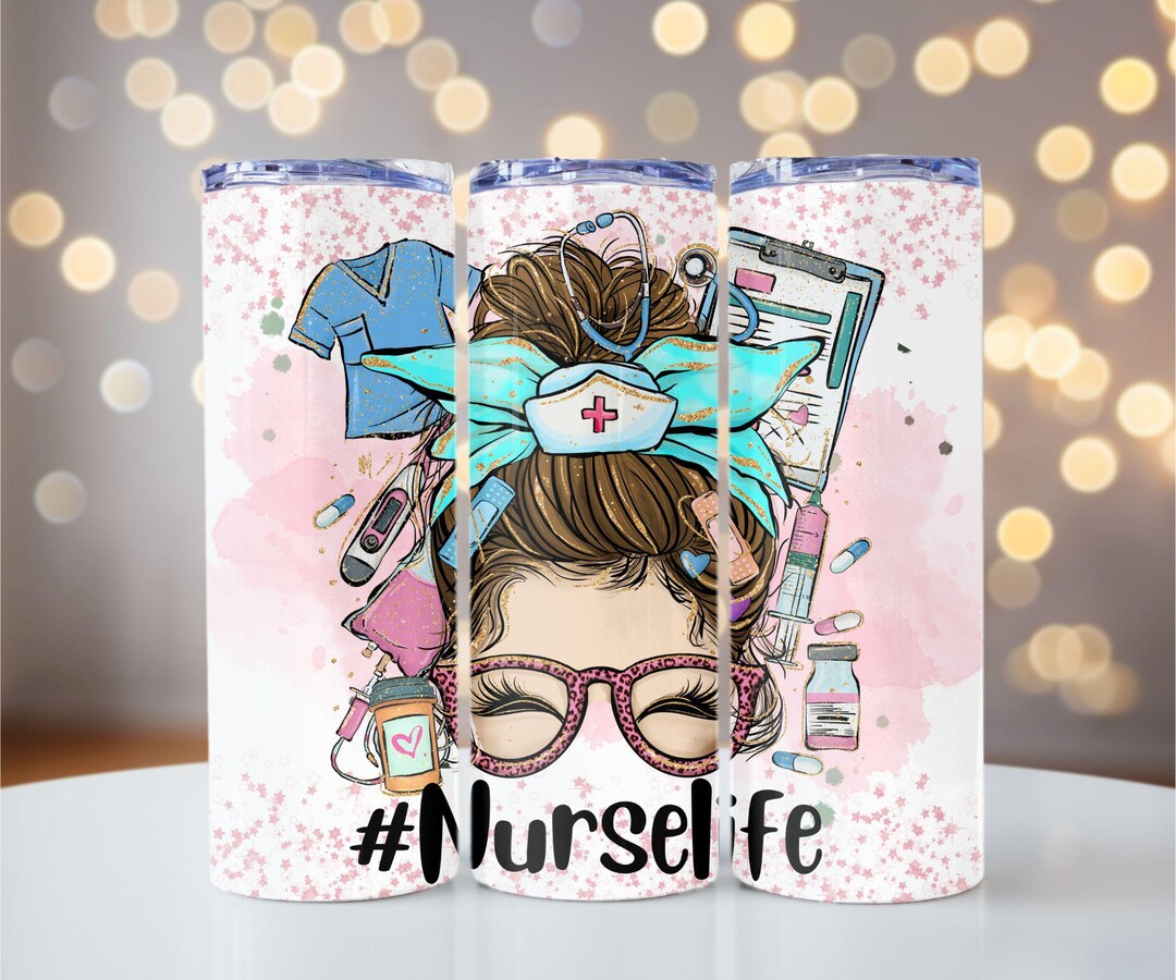 Nurse Life Wrap PNG Instant Digital Download Skinny Tumbler Nurse ...
