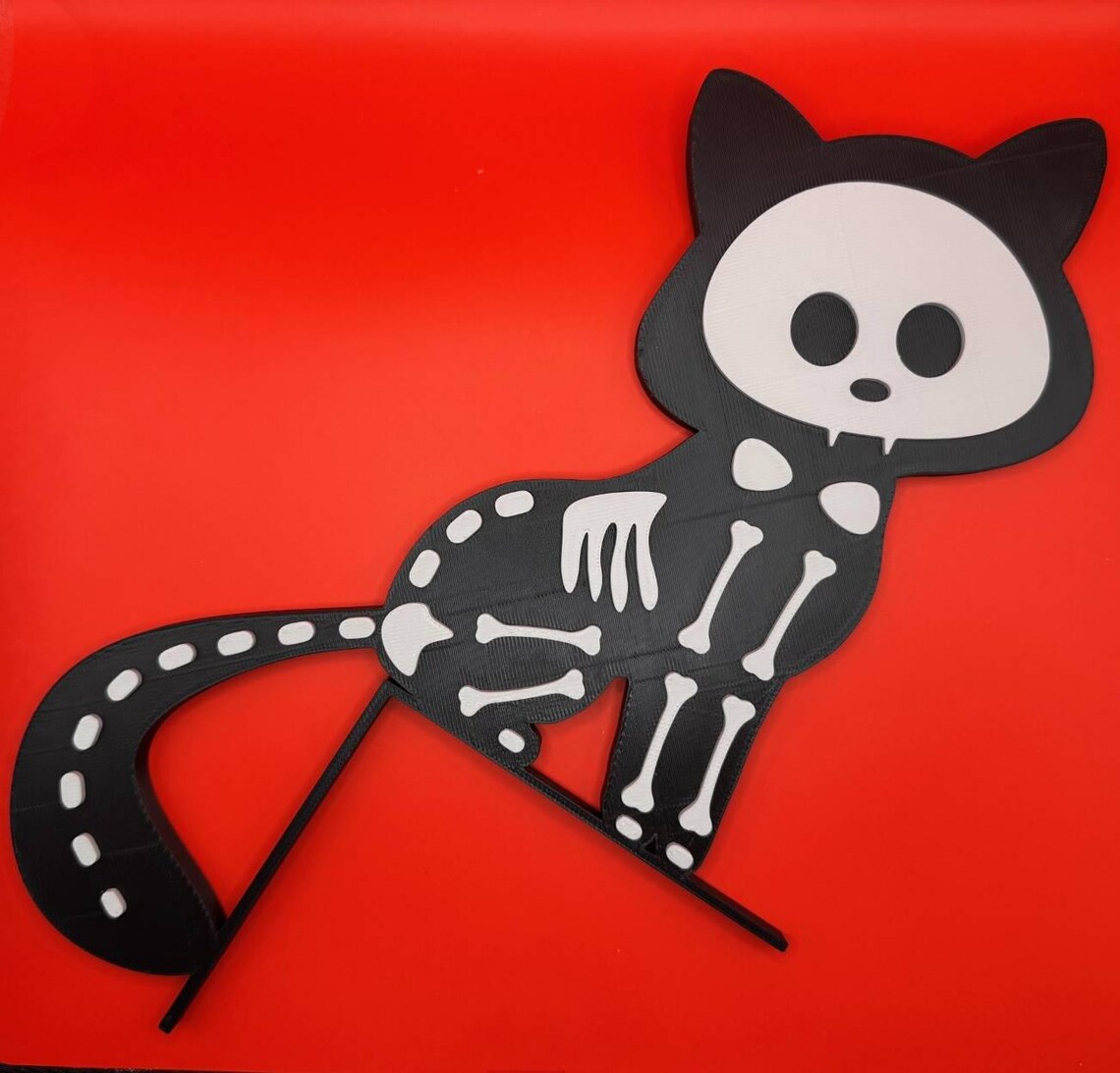Spooky Skeleton Cat Halloween Door Frame Décor - Etsy UK