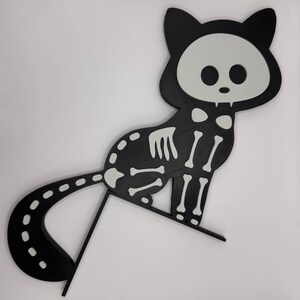 Spooky Skeleton Cat Halloween Door Frame Décor - Etsy UK