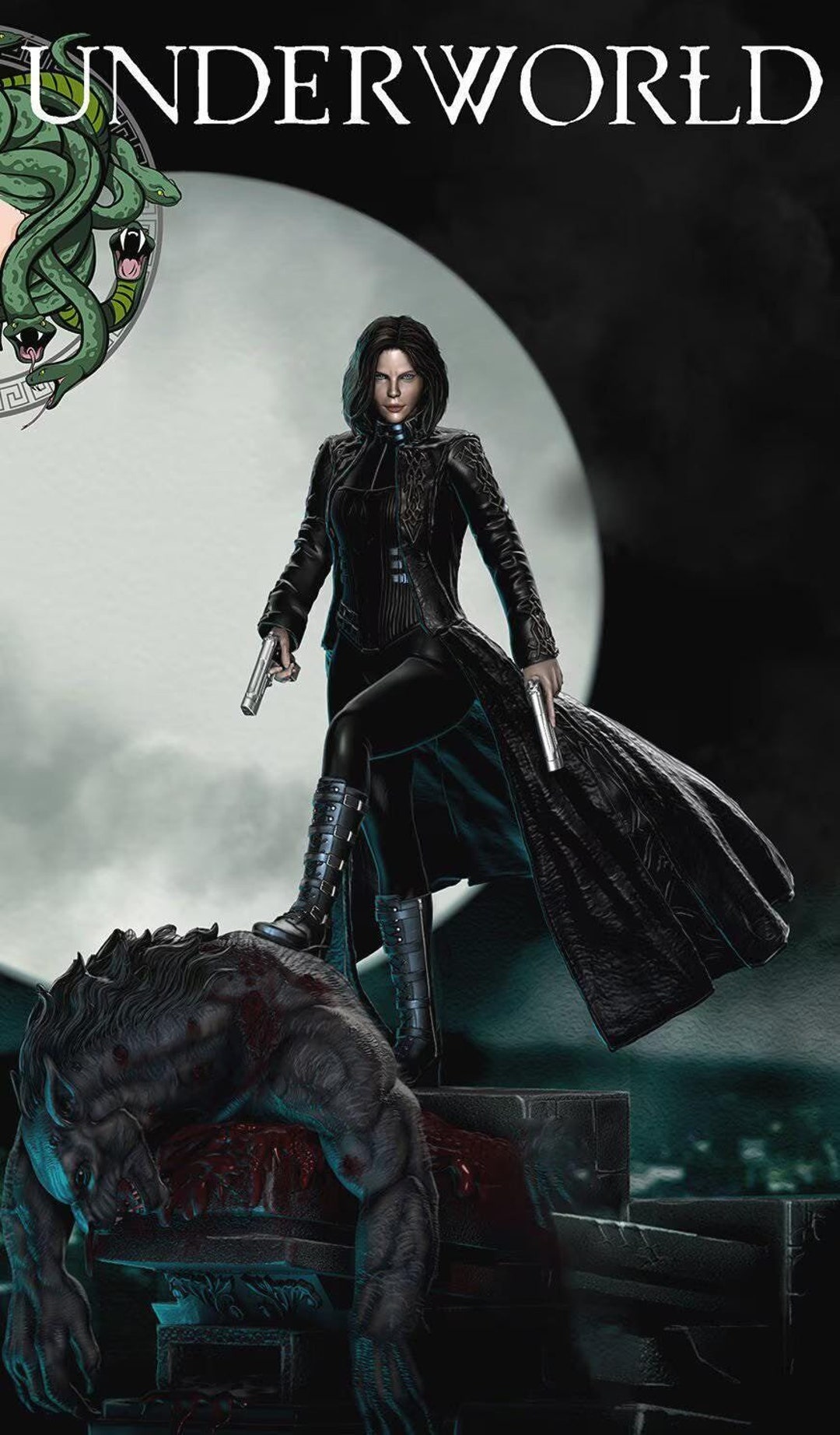 Underworld Selene Kate Beckinsale Vampire Wolf 3D STL File for 3D Print ...