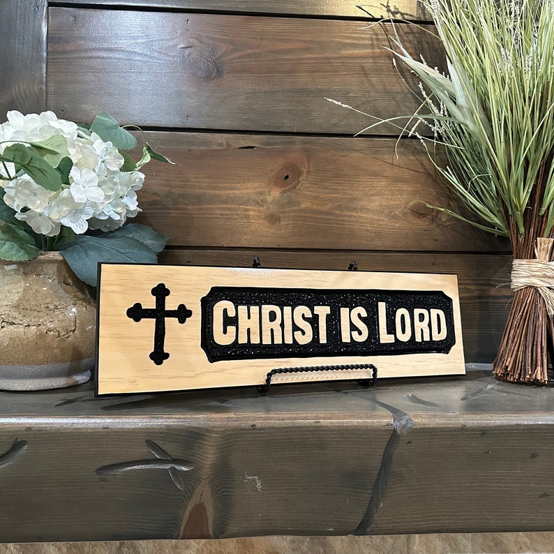 Christ is Lord Wood Sign - Etsy