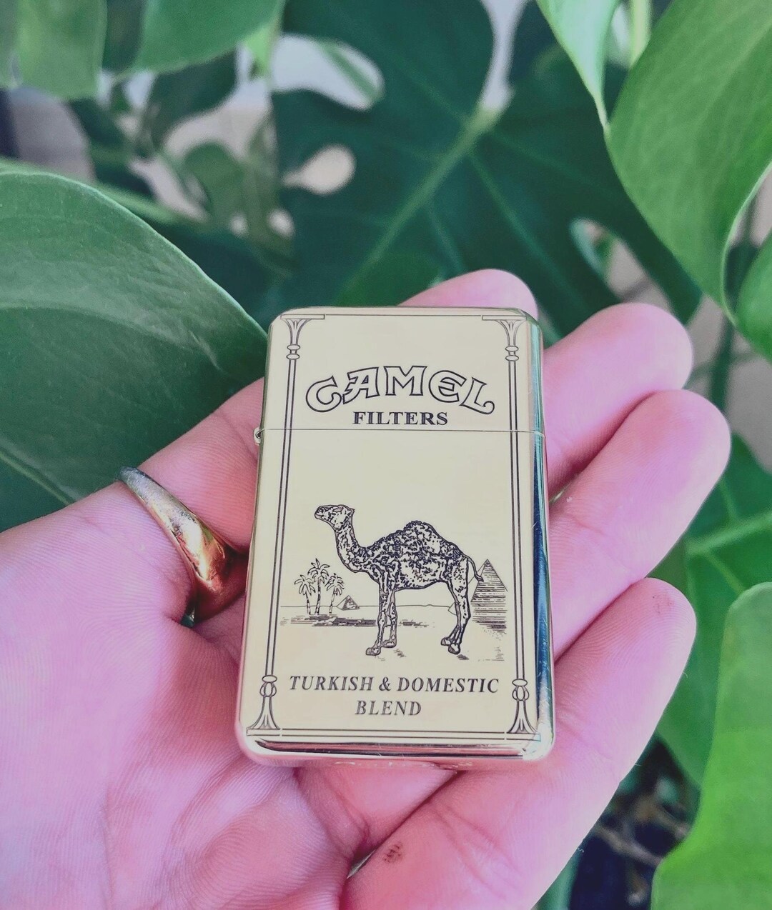 Vintage Lighter Engraved Camel Marlboro Cigarette Windproof Petrol ...