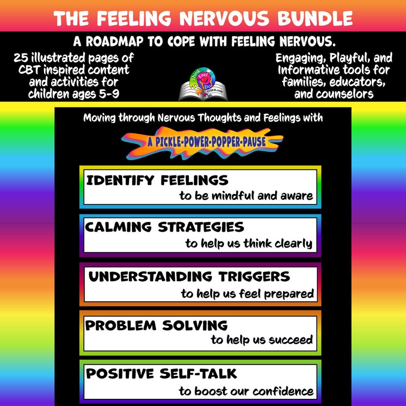 The Feeling Nervous Bundle: CBT Activities for Kids Age 5-9 - Etsy