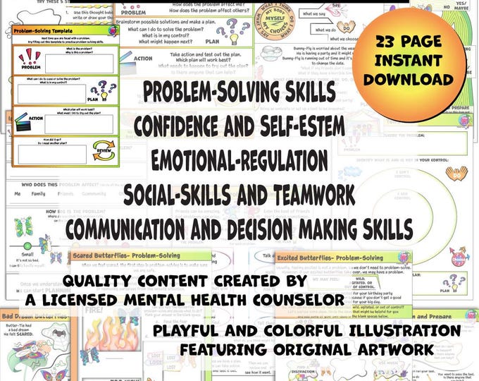 Problem-solving Bundle- Coping Skills for Kids - Etsy