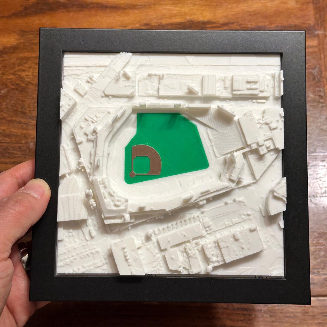 Boston Red Sox, Fenway Park - 3D Printed Topographical Map - Etsy