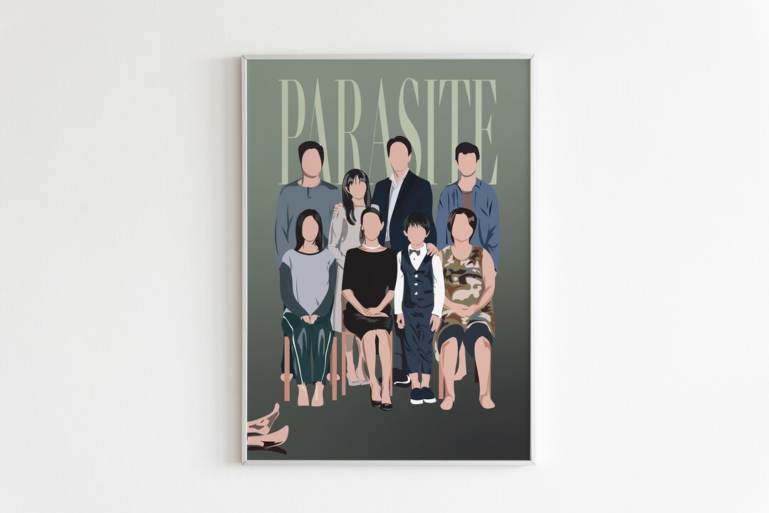 Minimalist Illustrated Poster of the Film “parasite” - Etsy