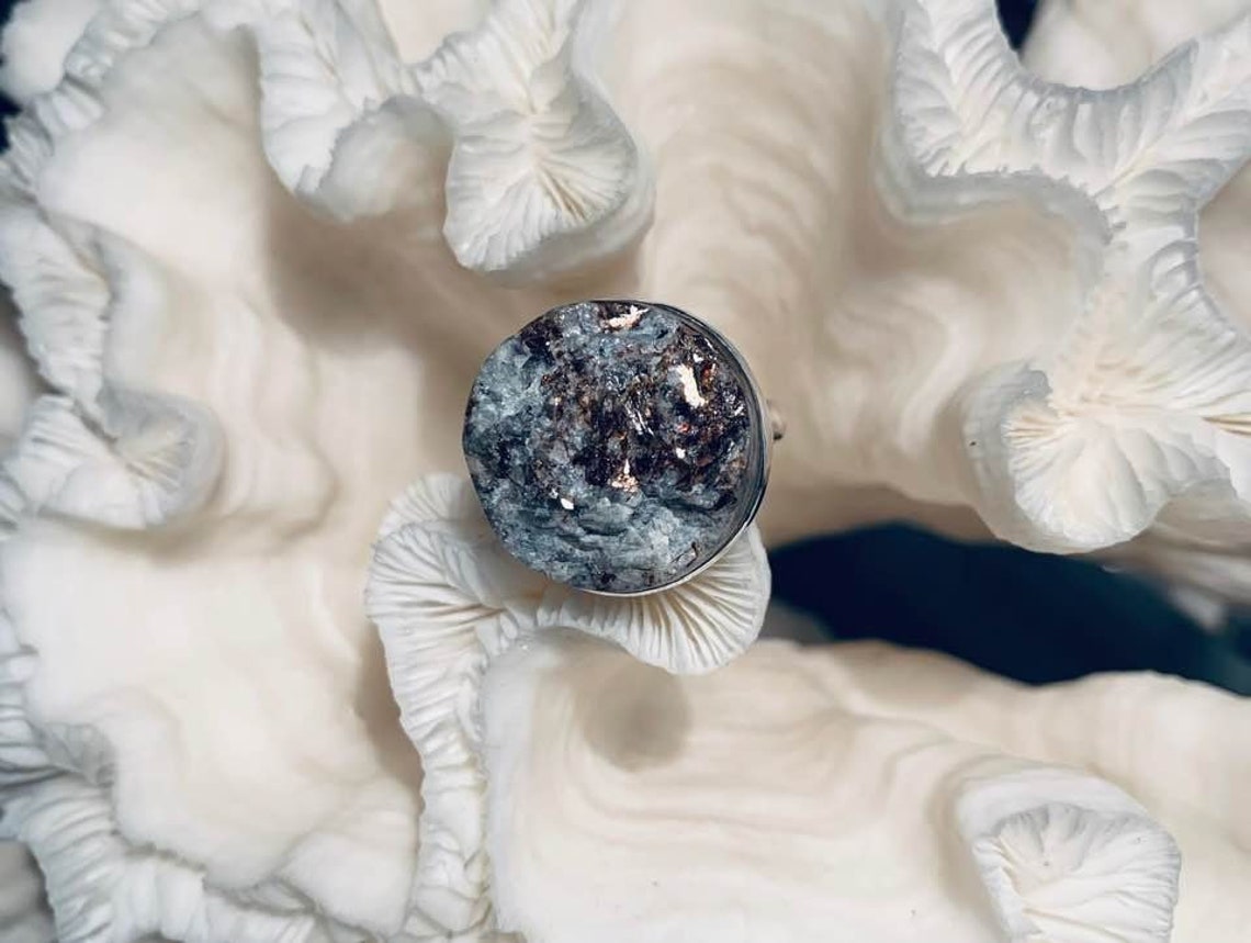 Iridescent Rough Golden Astrophyllite Ring Size 7.75 - Etsy