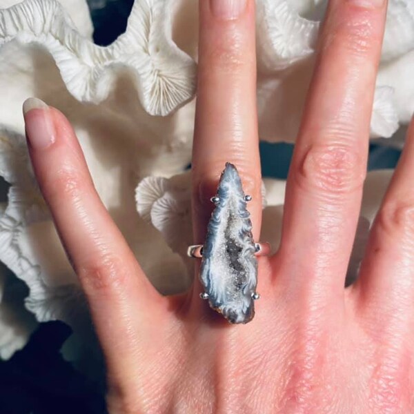Geode Ring - Etsy
